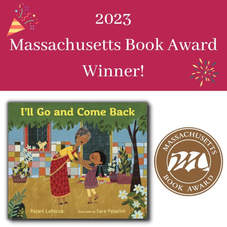 I’LL GO AND COME BACK Wins the Massachusetts Book Award!